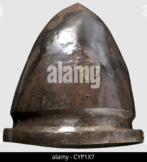 A Negau helmet, Vetulonia type, 5th century B.C. High skull with a ...