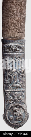 A sabre scabbard with renaissance mounts,18th century,the mounts ca ...