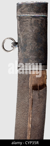 A sabre scabbard with renaissance mounts,18th century,the mounts ca ...