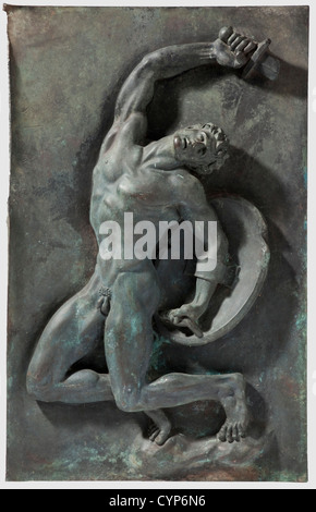 Arno Breker (1900 - 1991) - a relief in bronze "Opfer" (victim), 1940 ...