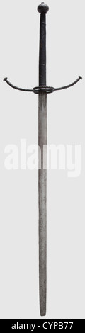 An Italian battle sword,mid-16th century. Slender blade(somewhat bent ...
