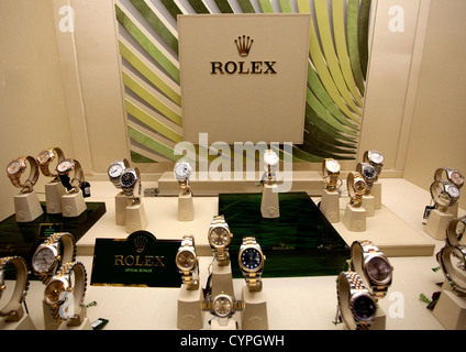 Rolex retail store display Stock Photo - Alamy