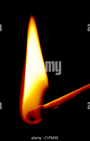 flame of a match llama de una cerilla encendida Stock Photo - Alamy