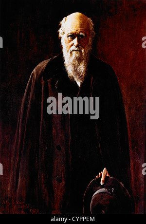 Portrait of Charles Darwin (1809-1882). Museum: PRIVATE COLLECTION ...