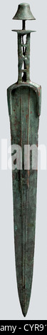 A Luristan bronze sword, circa 800 B.C. Bronze with brownish-green ...