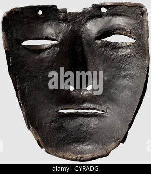 Iron face mask of a Roman cavalry helmet, Varus Battle or Battle of the ...