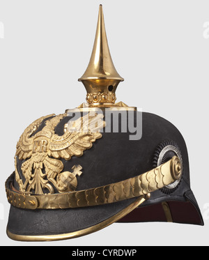 A helmet for officers,of the Prussian line infantry Fiber skull with ...