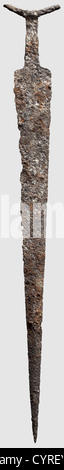 A Scythian sword, Black Sea area, circa 800 B.C. Double edged, slightly ...