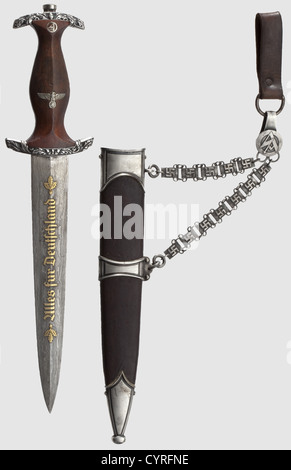 An SA high leader's honour dagger model 1938 with chain hanger,Maker ...