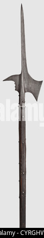 This halberd is a medieval pole weapon with a long shaft and a blade ...
