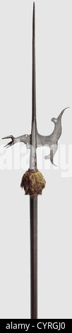 A Southern German or Italian halberd, circa 1570 Slender thrusting ...