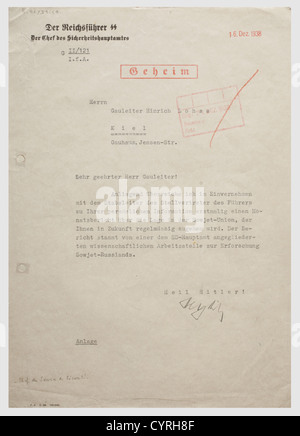 Reinhard Heydrich (1904-1942) SS-Obergruppenfuhrer, chief of the Reich ...