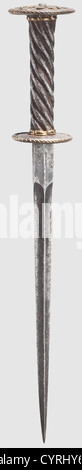 A rare decorated rondel dagger,Italian/South German,1st quarter of the ...