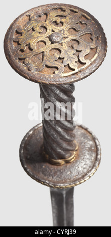 A rare decorated rondel dagger,Italian/South German,1st quarter of the ...