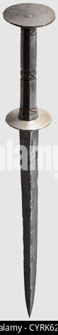 A rondel dagger,late 15th century Slender blade of flattened diamond ...