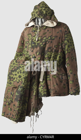 A reversible winter jacket of the Waffen SS, with spring camouflage ...