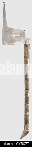 A Saxon miner's axe,circa 1700 Typically shaped blade with cross and ...