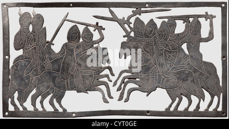 Knights in Battle 1250 Stock Photo - Alamy