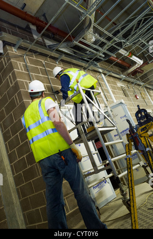 Construction Building, Interior Work, Workers under construction ...