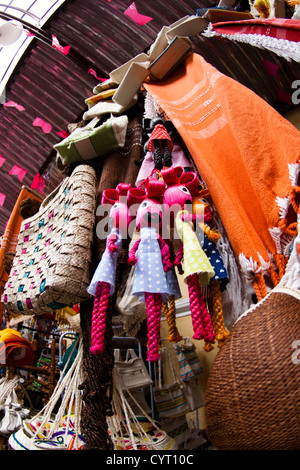 local handicraft objects in the Aracaju street market, Sergipe state ...