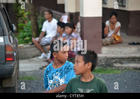 Children, Pohnpei, Federated States of Micronesia Stock Photo - Alamy