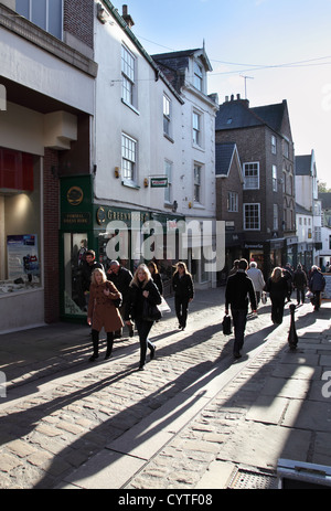 Silver Street Durham City England Stock Photo - Alamy