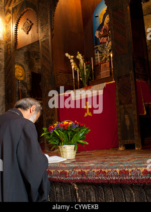 Armenia, Sevan. Altar inside the church of Surp Astvatsatsin at the ...