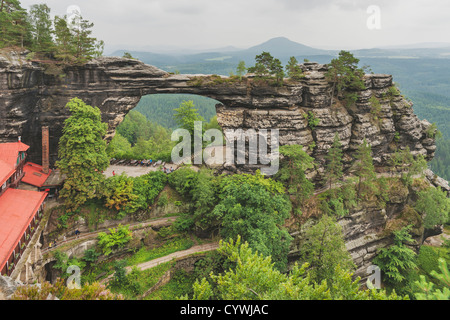 The Pravcicka brana (German: Prebischtor) is the largest natural ...