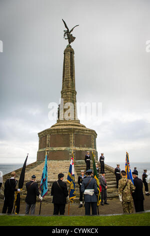 Sunday 11 November 2012, Aberystwyth war memorial, Wales UK. Sara ...