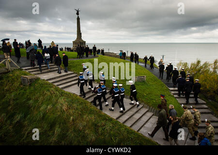 Sunday 11 November 2012, Aberystwyth war memorial, Wales UK. Sara ...