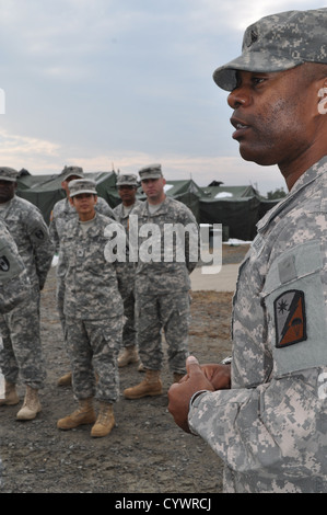 Command Sgt. Maj. Edward Bell of the 82nd Sustainment Brigade ...