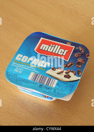 Muller Corner Yoghurt ( Banana Chocolate Flakes Variety Stock Photo - Alamy