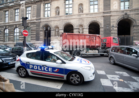 Police car, Paris, France Stock Photo - Alamy