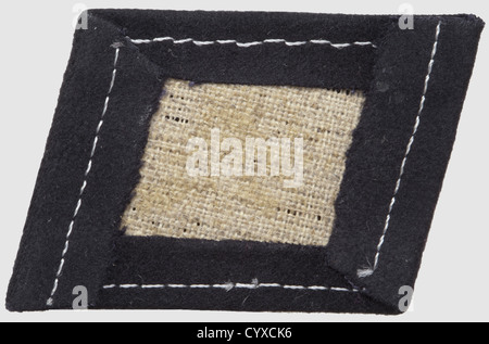 Collar patch for the 29th SS-division "russische Nr. 1",of black wool ...