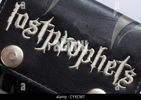 Detail on Lostprophets wallet Stock Photo - Alamy
