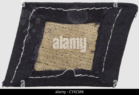 Collar patch for the 29th SS-division "russische Nr. 1",of black wool ...