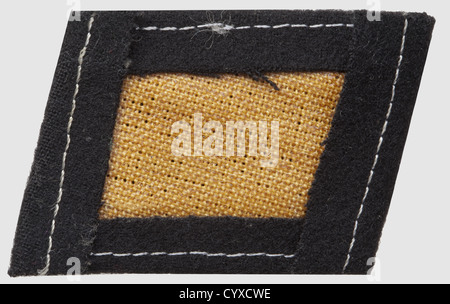 Collar patch for the 36th SS-division "Dirlewanger",of black wool on a ...