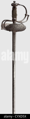 A Spanish colonial cup-hilt rapier,circa 1700 Slender thrusting blade ...