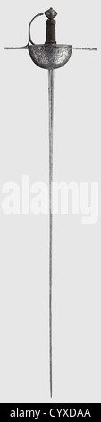 A Spanish colonial cup-hilt rapier,circa 1700 Slender thrusting blade ...