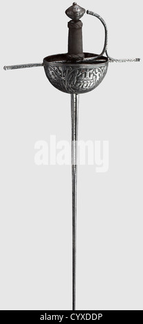 A Spanish colonial cup-hilt rapier,circa 1700 Slender thrusting blade ...