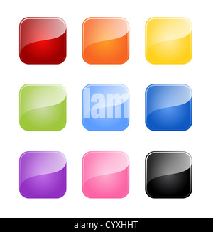 Green rounded rectangle push button with write ABOUT US - 3D rendering ...