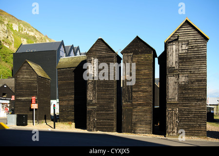 The Net Shops Hastings Traditional tall black wooden sheds built by ...