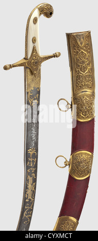 King Otto I of Greece,A presentation saber from Turkish Sultan Mahmud ...