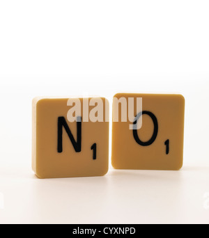 A B C scrabble tiles on white background Stock Photo - Alamy