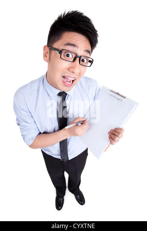 Vertical shot of a person signing a contract Stock Photo - Alamy
