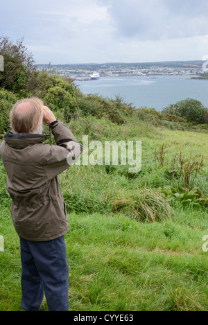 Looking out over the Fal river Stock Photo - Alamy