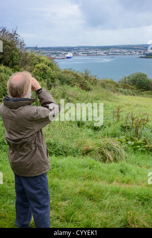 Looking out over the Fal river Stock Photo - Alamy