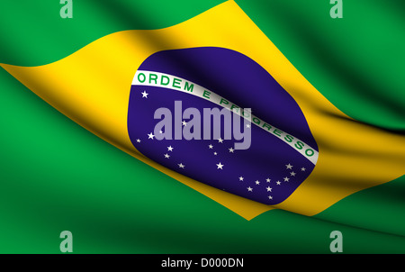 Flying Flag of Brazil - All Countries Collection. Flag, flagstaff ...