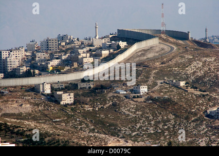 Jerusalem Israel. The west bank separation wall in Bethlehem Stock ...