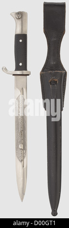 A bayonet KS 98 with double-etched blade,and frog,Maker Hommel,Mannheim ...